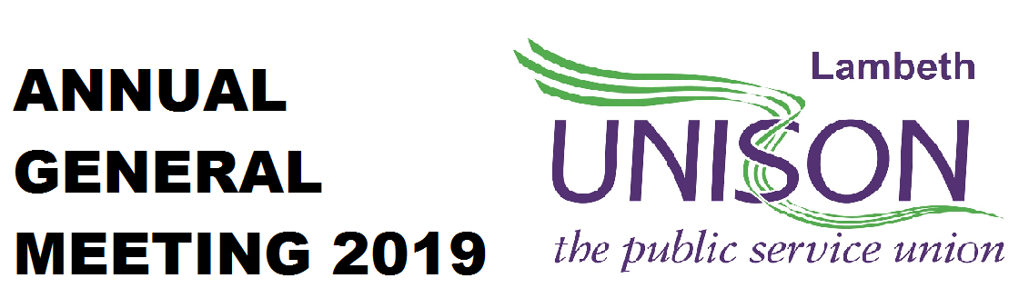 Lambeth UNISON AGM booklet 2019 | Lambeth UNISON